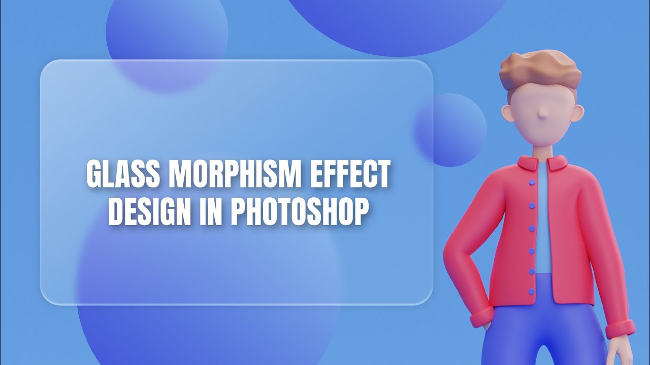 Creating Stunning Glass Morphism Effect Design in Photoshop - YouTube