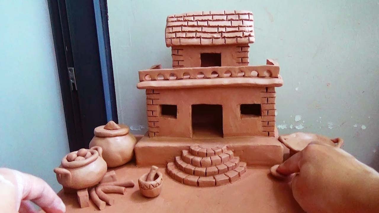 Clay Engineer Live Stream: Modern House vs Village House | Building ...