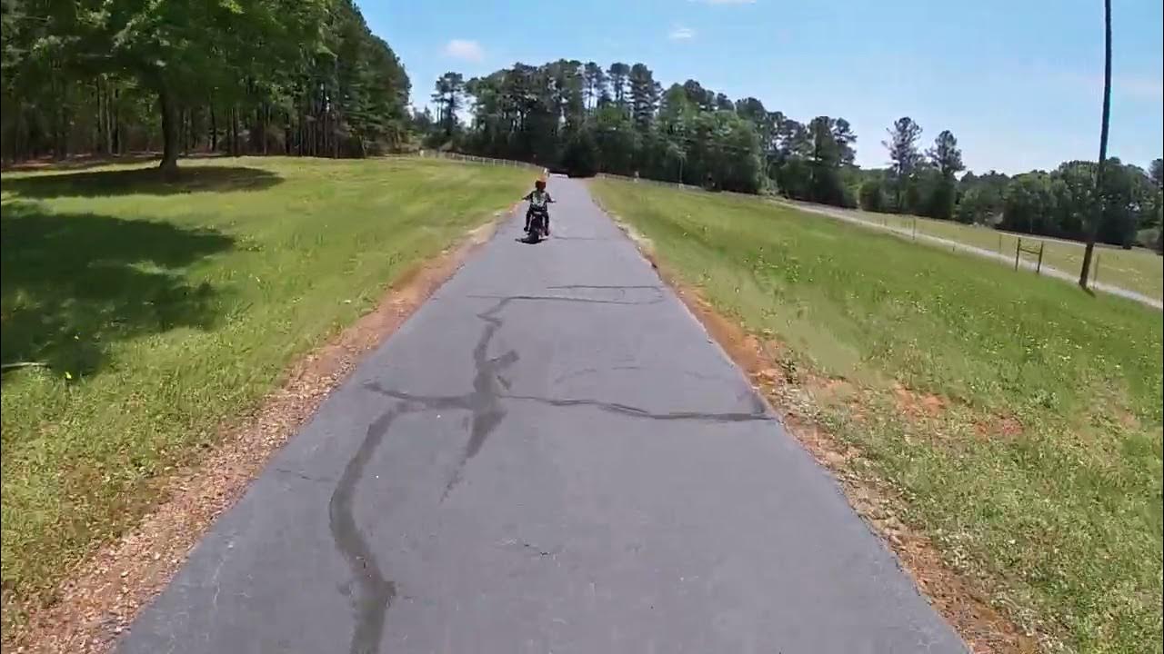 mini biking in the country - YouTube