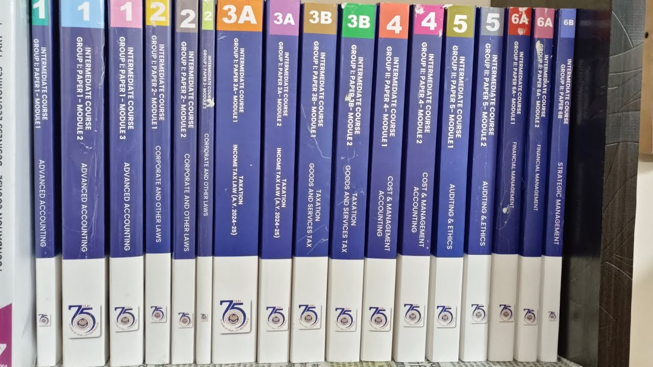 CA Intermediate Nov 2024 Books Unboxing , New scheme books of ca inter ...