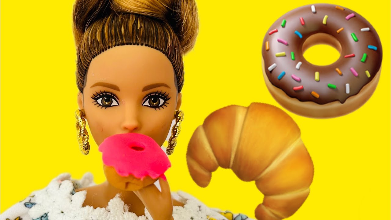 NEW Barbie BAKERY ! PLAYDOUGH - fun - baking - bake shop - YouTube