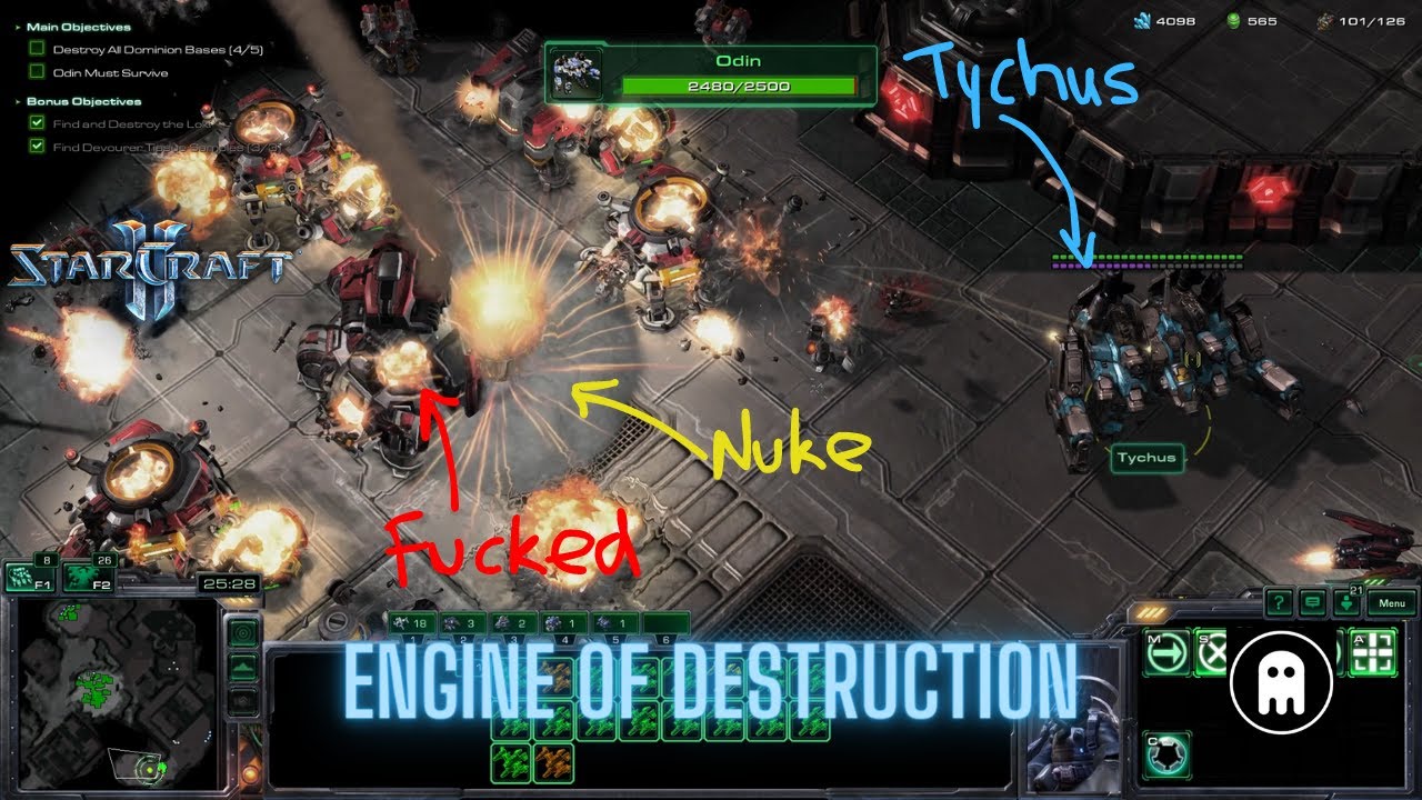 Cool guys don't look at explosions ... Starcraft 2 - Wings of Liberty ...