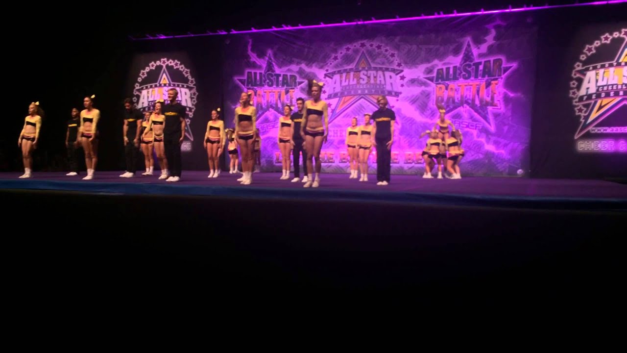 Mega cheer at the AASCF all star battle comp! - YouTube