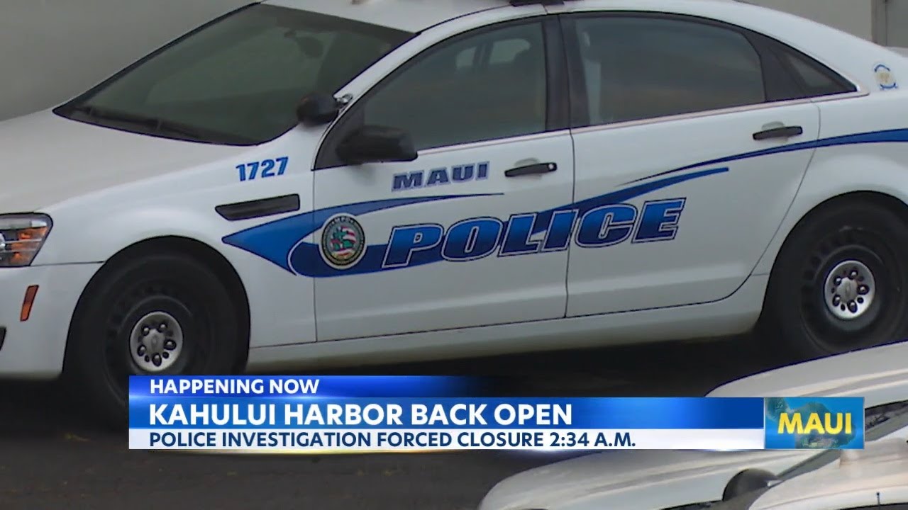 Kahului Harbor reopens following overnight investigation - YouTube