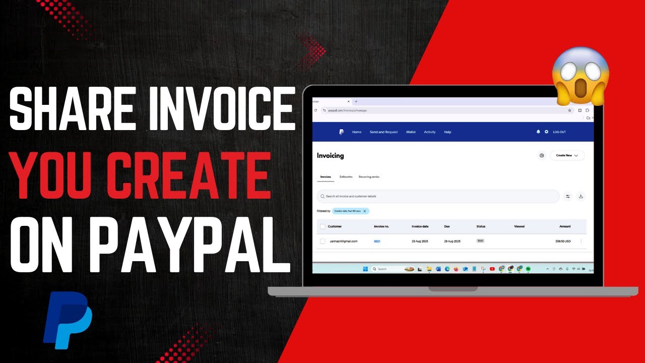 How to Send Invoice on PayPal - YouTube