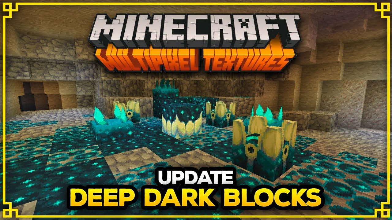 Update Texture DEEP DARK BLOCKS Multipixel Texture 32x Mcpe 1.17 - 1.18 ...