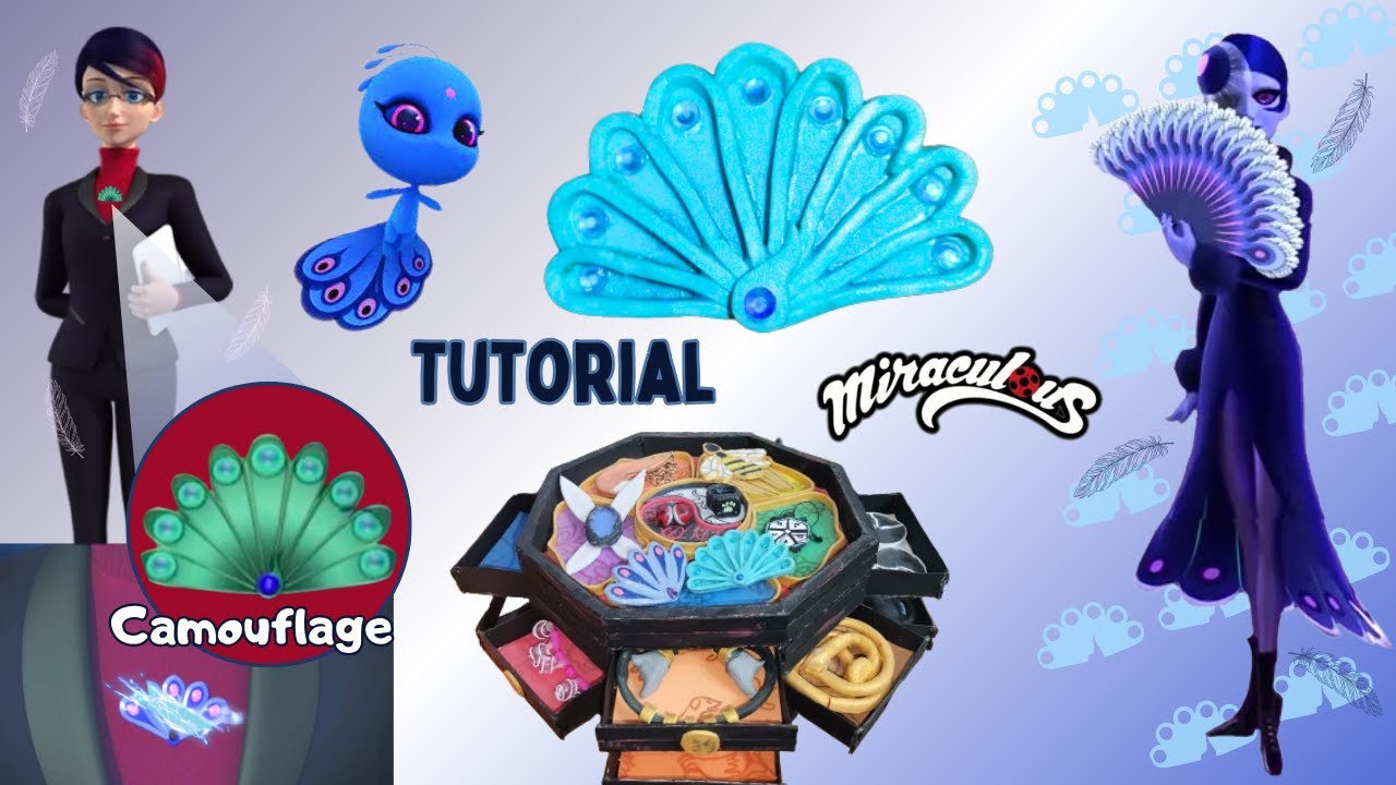 Miraculous Nathalie camouflage Peacock DIY | Mayura | Duusu Kwami | The ...