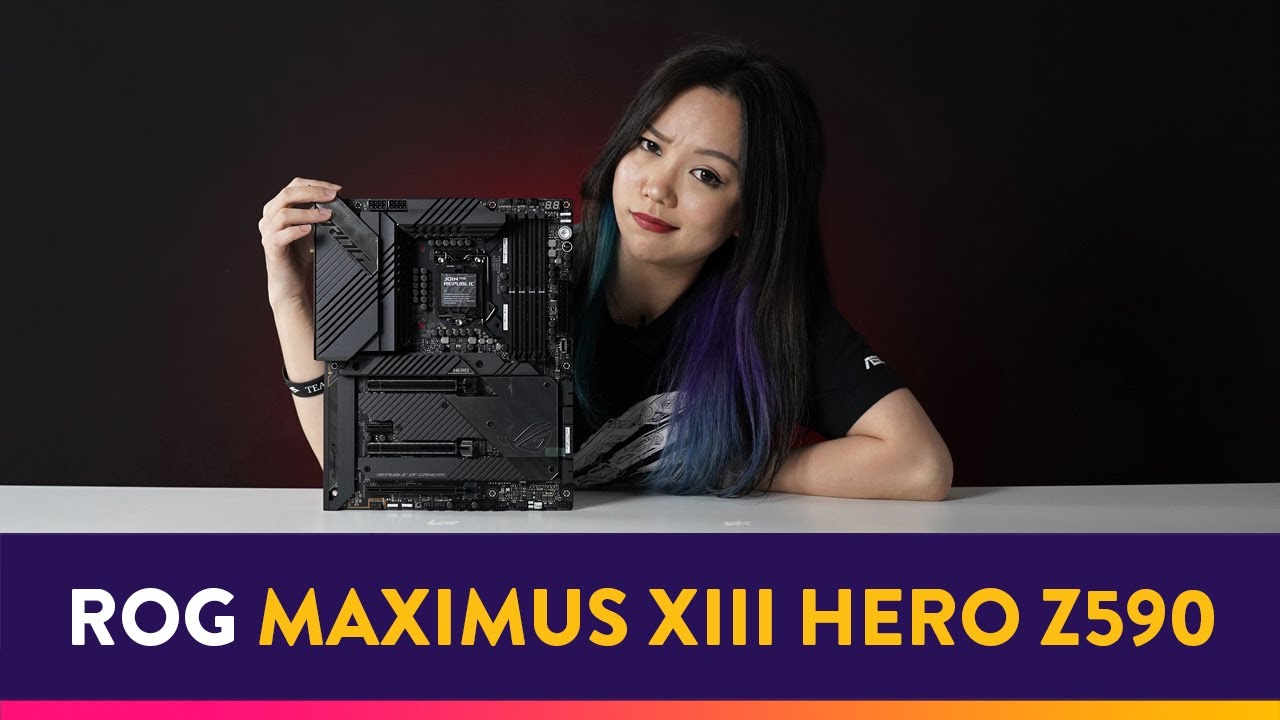 ROG Maximus XIII Hero Z590 Gaming Motherboard Unboxing - YouTube
