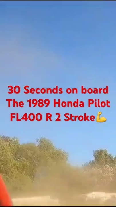 Rare Honda Pilot FL400 R Pilot 1989 Buggy 30sec 2 stroke Fix! - YouTube