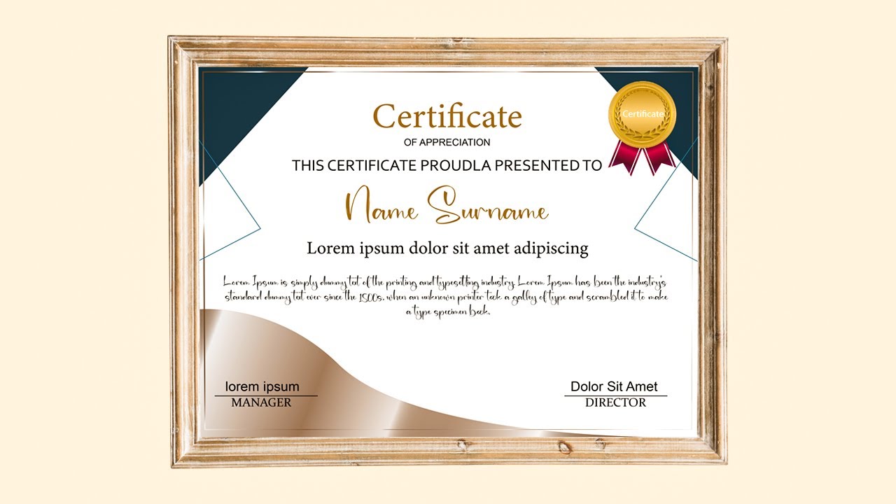 Certificate Design in illustrator | How to Make Certificate Design ...