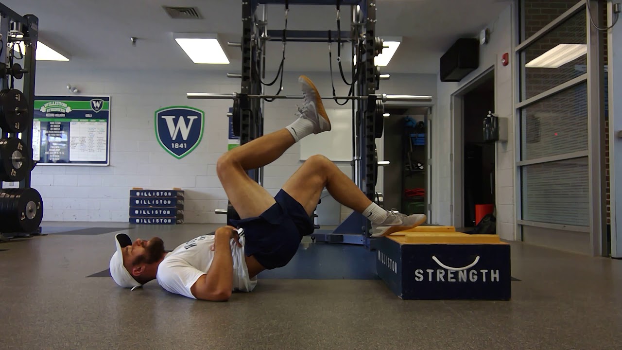 foot elevated Single leg hip lift - YouTube
