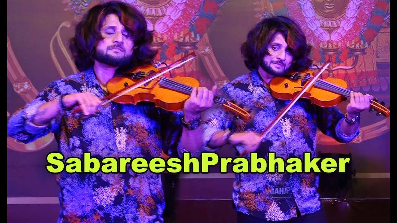 SABAREESH PRABHAKER || Violinist || ഒരു രാത്രി കൂടി വിടവാങ്ങവേ... - YouTube