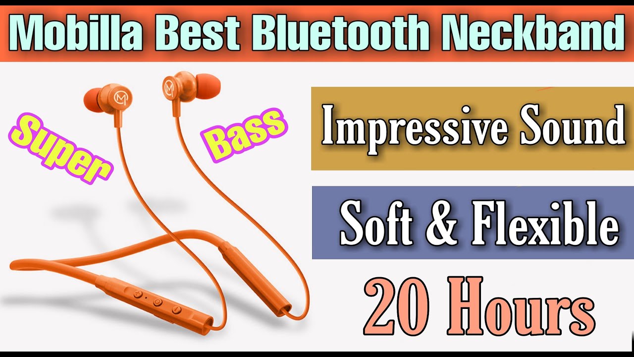 Mobilla Mbuddy 108 Bluetooth Neckband With Impressive Sound And Deep ...
