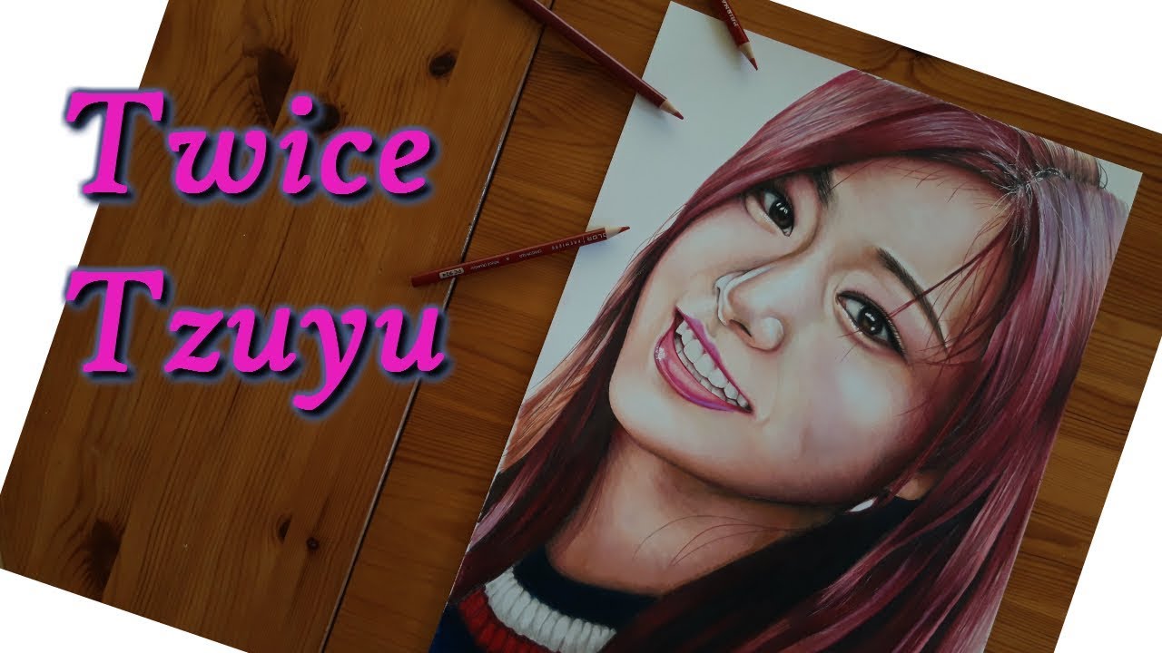 Twice Tzuyu Drawing 트와이스 쯔위 드로잉 - YouTube