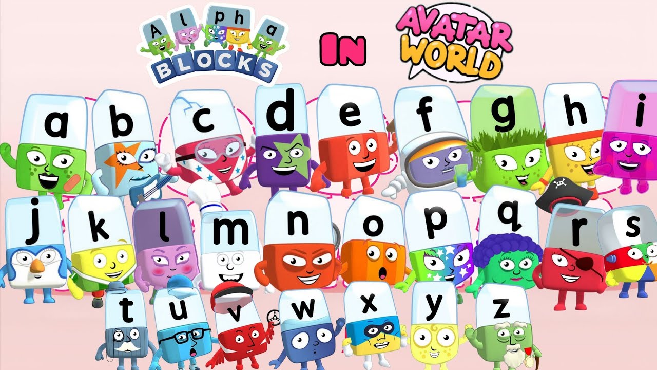 How To Make Alpha Blocks 🆎💬 All Characters in Avatar World!! # ...