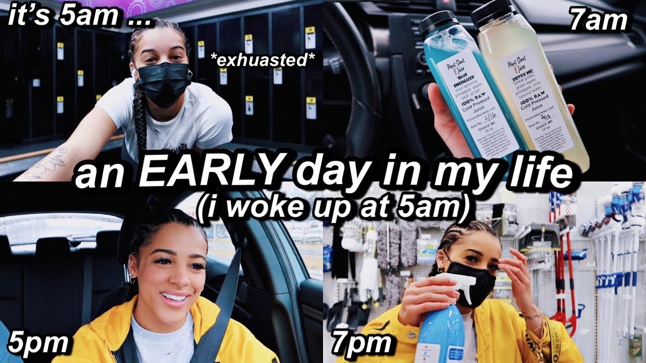 an EARLY 5am Productive Day In My Life | Azlia Williams - YouTube