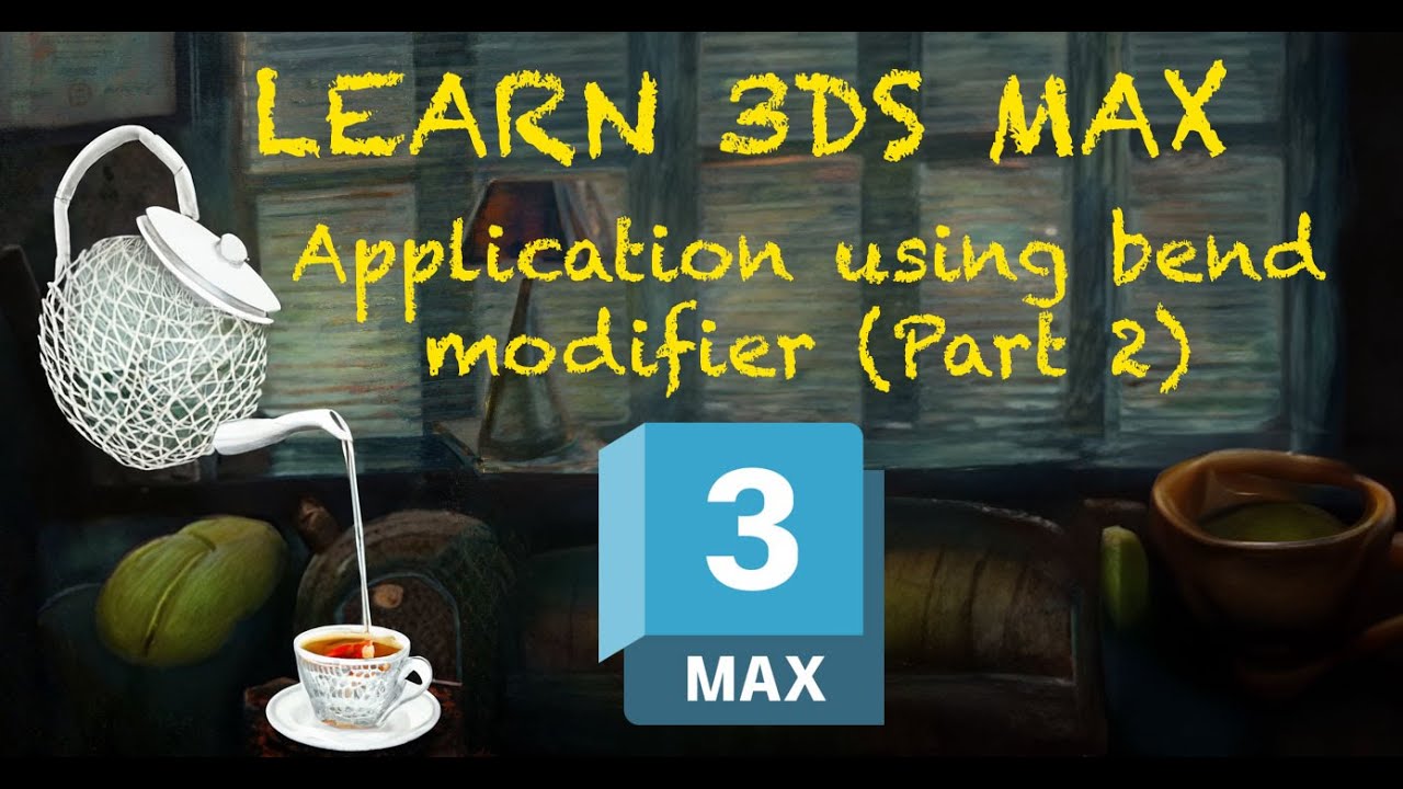 Learn 3Ds Max: Application using bend modifier (part 2) | دروس تعليمية ...