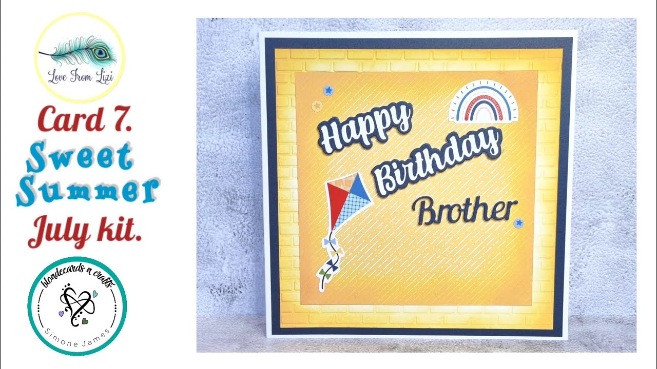 Card 7 | Sweet Summer ~ July 2024 card kit @LoveFromLiziChannel - YouTube