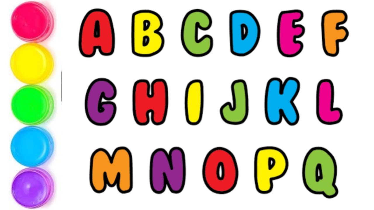 Alphabet, shapes, ABC song, ABCD, A to Z, collection for writing along ...