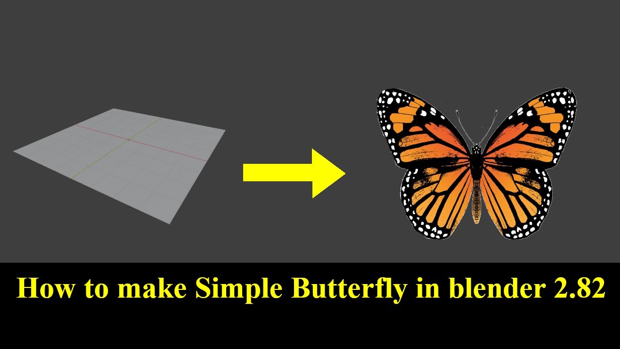 How to Make Butterfly in Blender 2.82 | Blender in Tamil | LMWS - YouTube