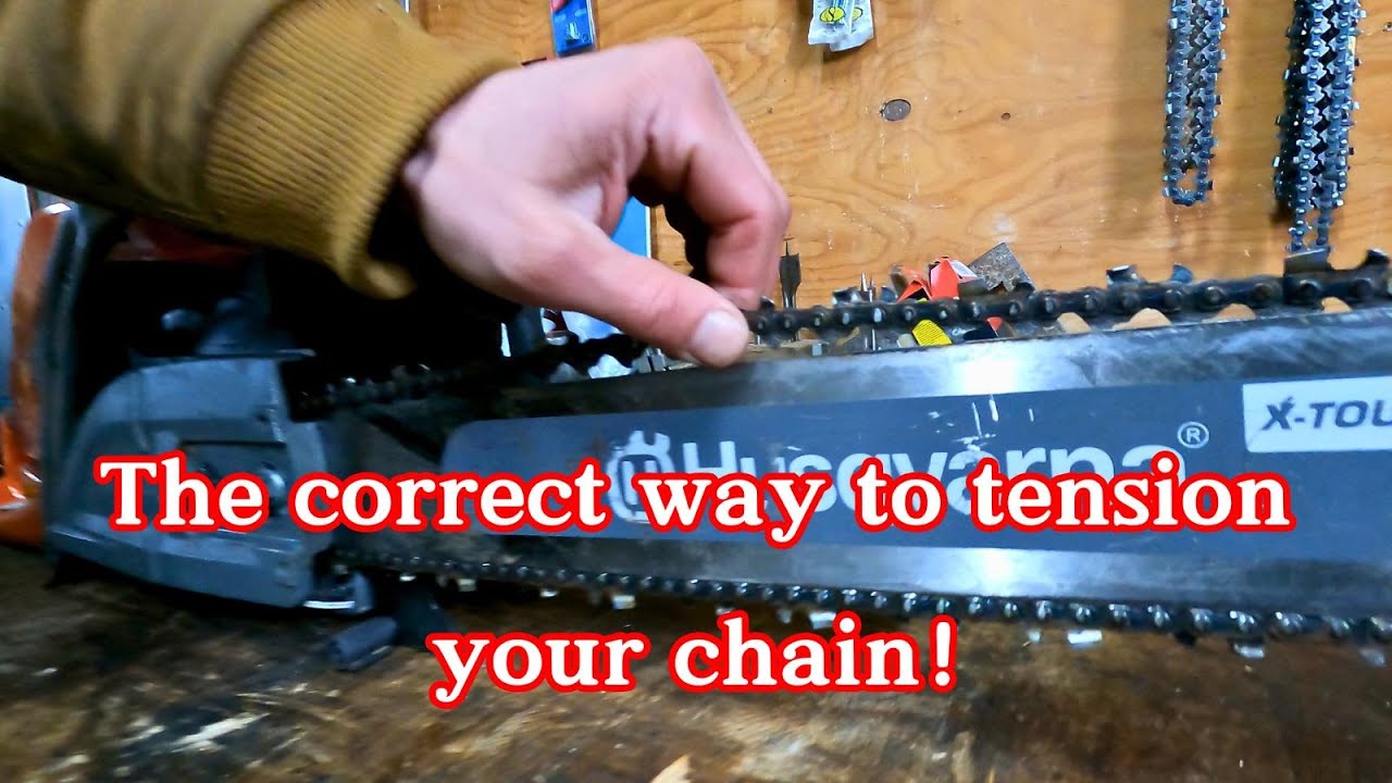 The correct way to tension your chain! - YouTube