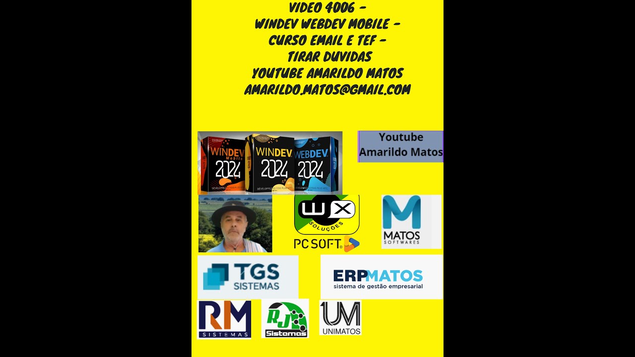 Video 4006 - windev webdev Mobile - Curso Email e tef - tirar duvidas - YouTube