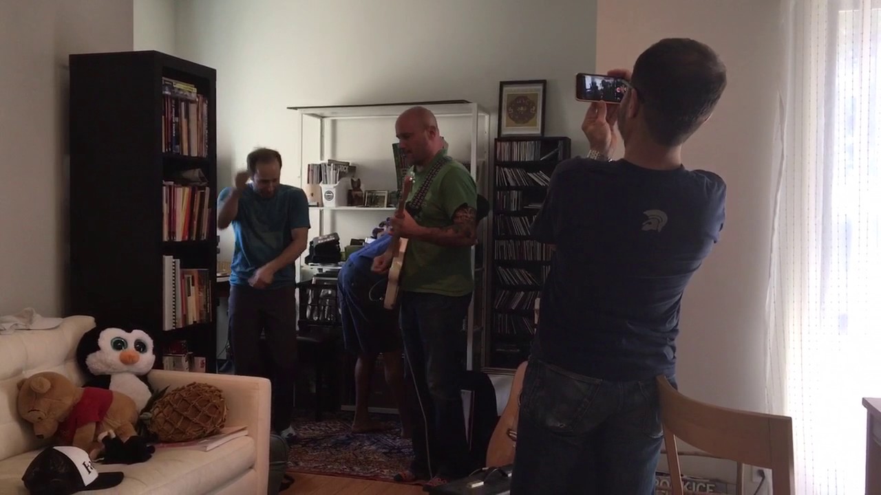 Chris Marchese jamming to records at Tony's - YouTube