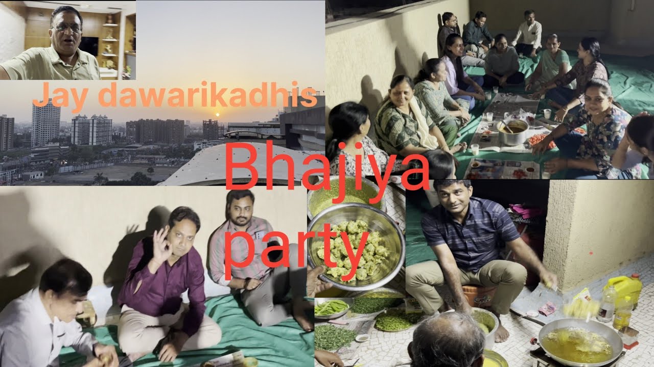 Bhajiya party on terrace😋 #ભજીયા પાર્ટી🤣 #recipe - YouTube