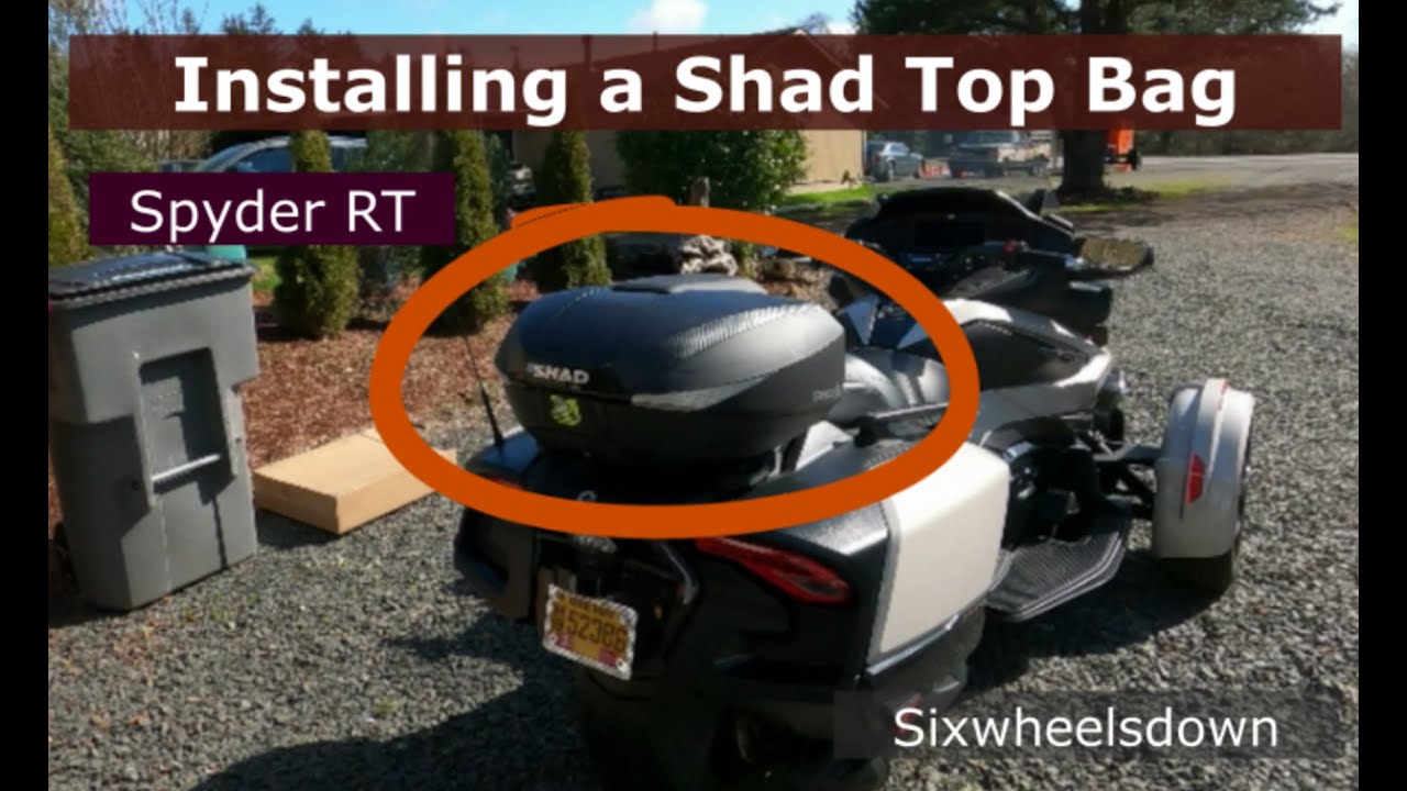 Installing a Shad Top Bag on a Spyder RT - YouTube