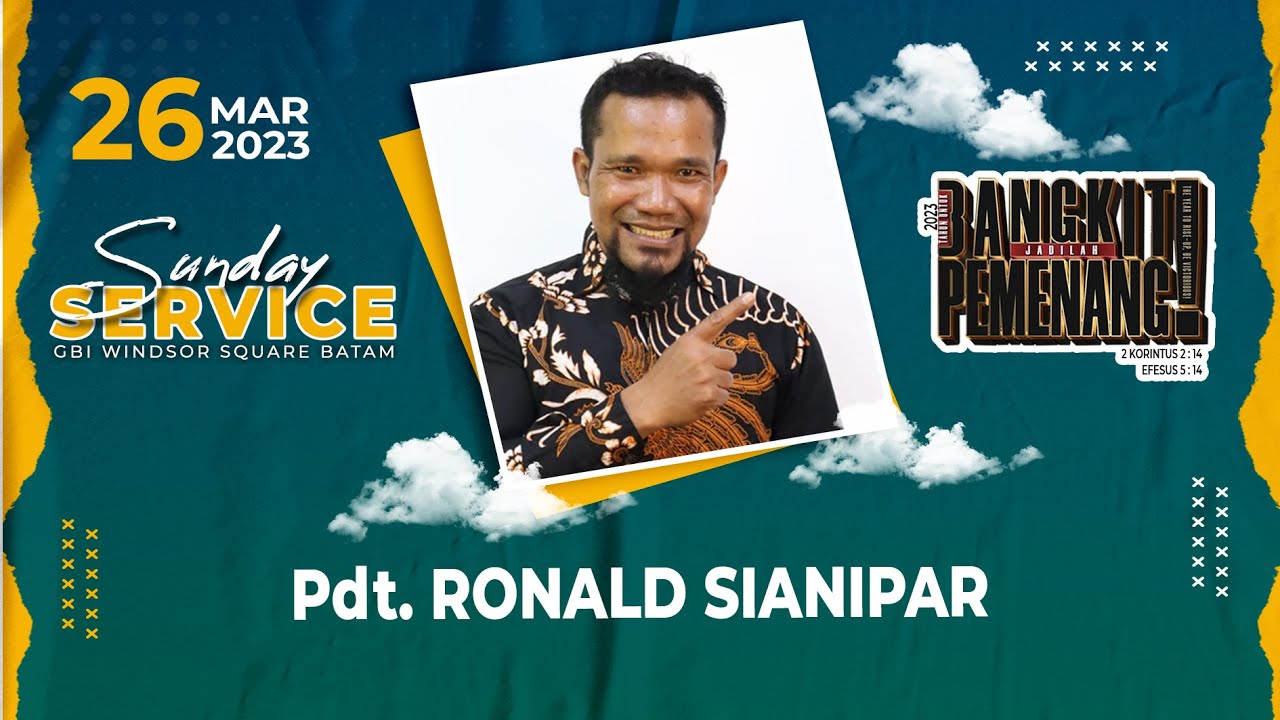 Pdt. Ronald Sianipar - Ibadah Minggu 26 Maret 2023 - H.O.G DC Mall lt2 ...