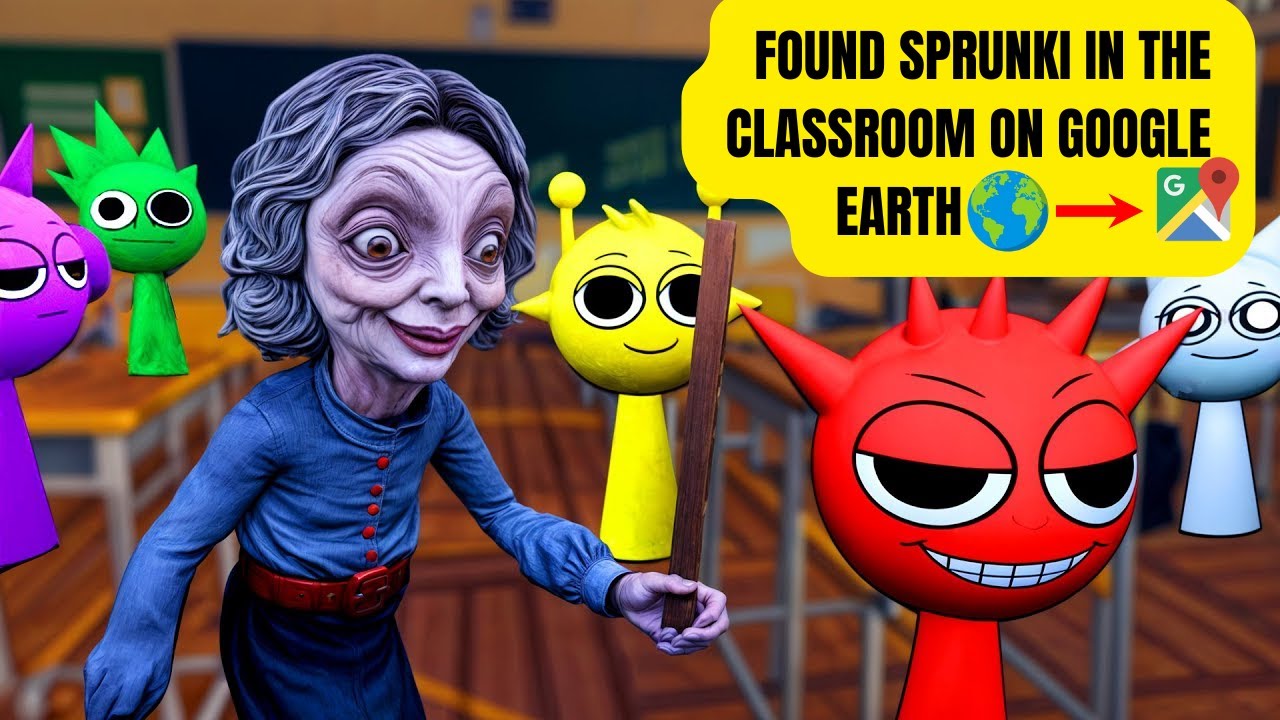 I Found Sprunki in the Classroom on Google Earth! #googleearth # ...