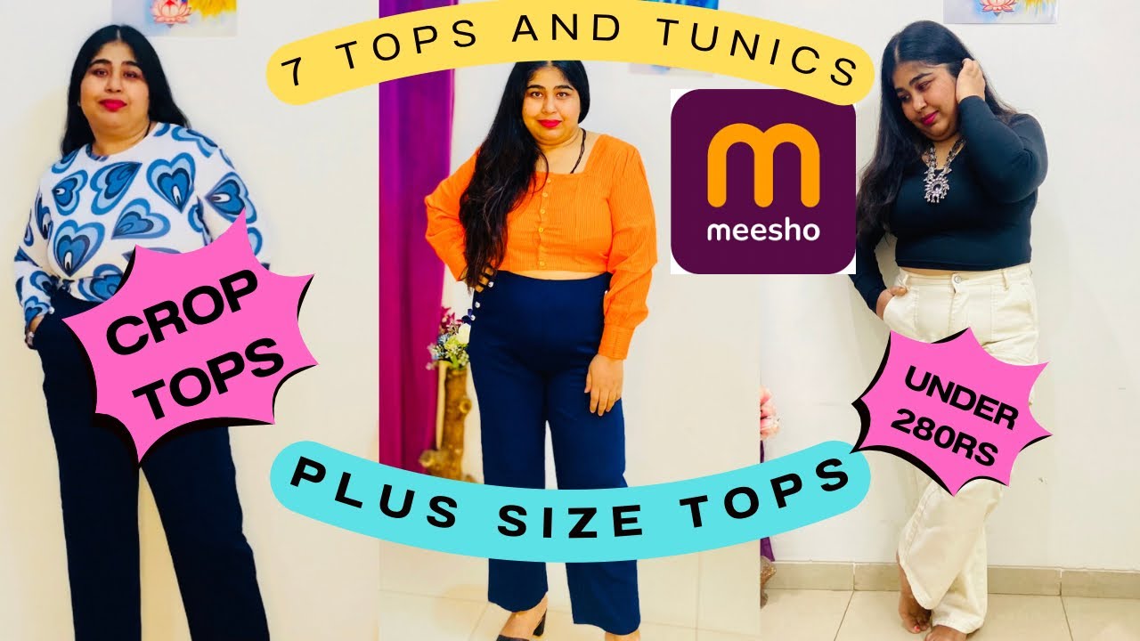MEESHO Haul ️Meesho tops HAUL under 300 ️Meesho plus size tops #meesho ...
