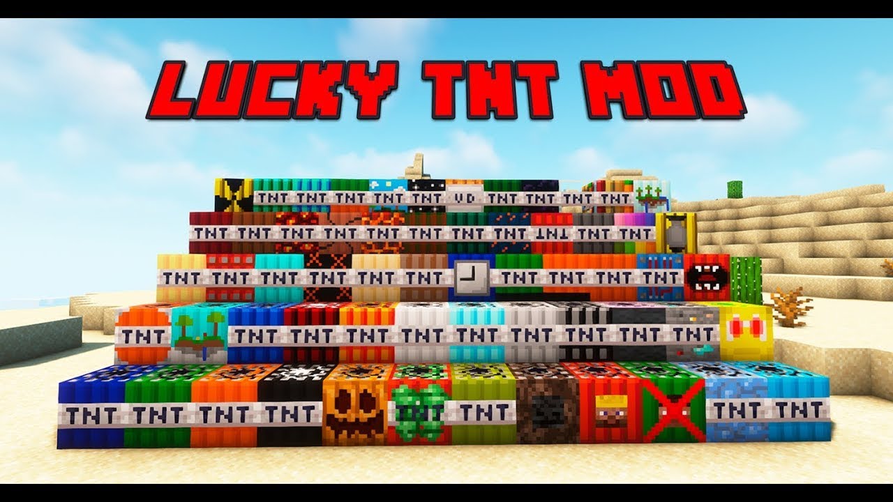 PROBANDO TNT A TA QUE MI PC EXPLOTE MINECRAFT REVIEW Lucky TNT Mod 😱😨 - YouTube