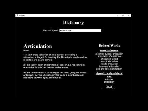 A Dictionary Project Using Two Free APIs, Python and Tkinter | 30 Days Of Code - YouTube