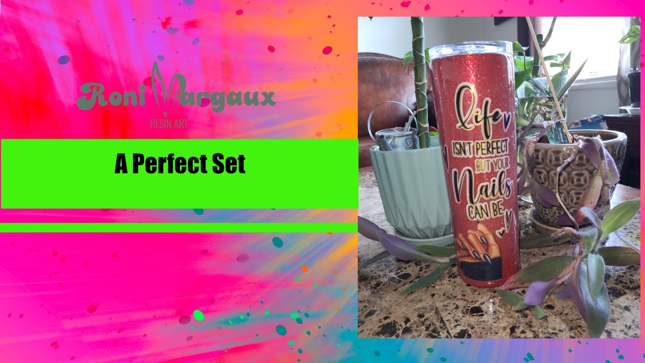 A Perfect Set: One Glitter Tumbler Tutorial - YouTube