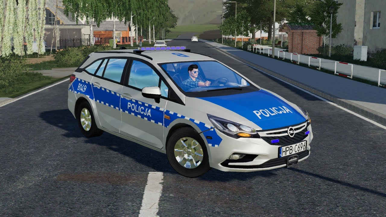 Opel Astra K "POLICJA" - Farming Simulator 2019 - Polish Police Car [FS ...