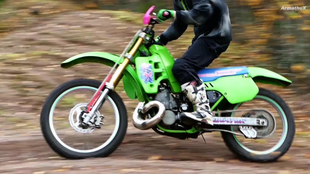 Kawasaki KX500 -90 2-Stroke Autumn Riding (Raw Sounds) - YouTube