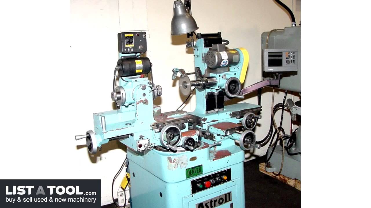 Denver ASTRO II (MONOSET TYPE) Tool & Cutter Grinder - YouTube