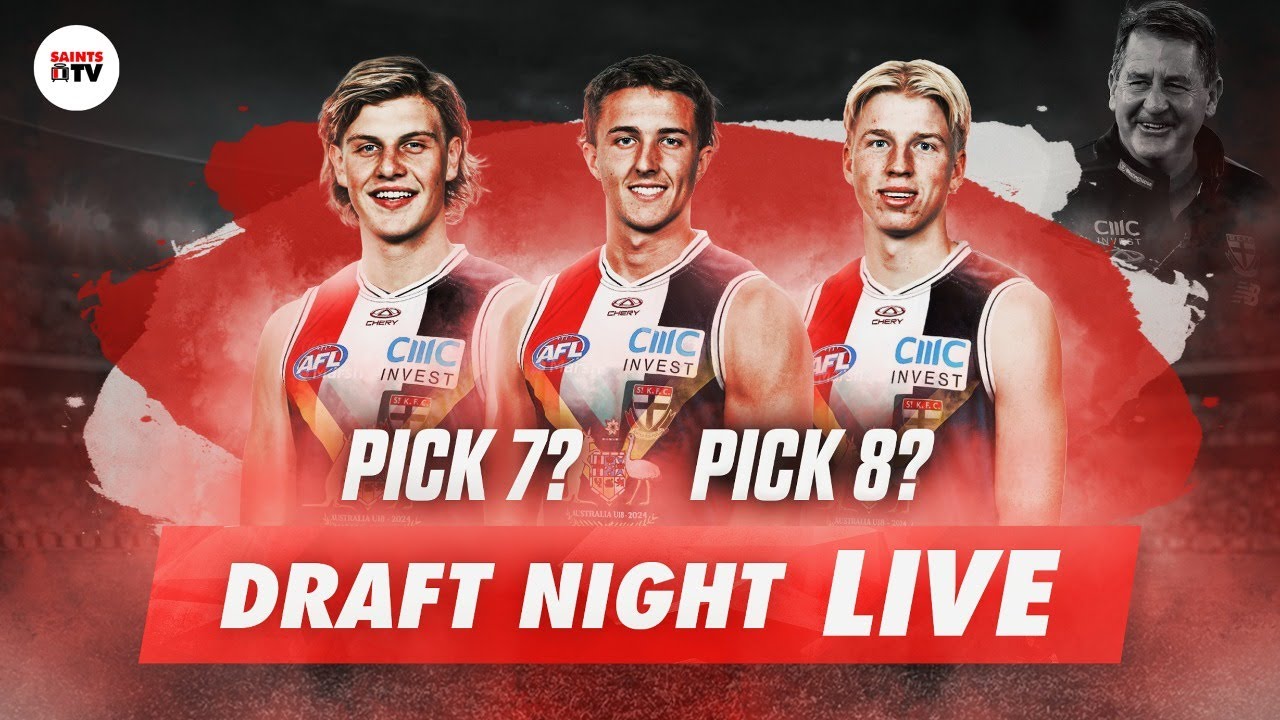 A BIG night for St Kilda | 2024 AFL DRAFT NIGHT LIVE - YouTube