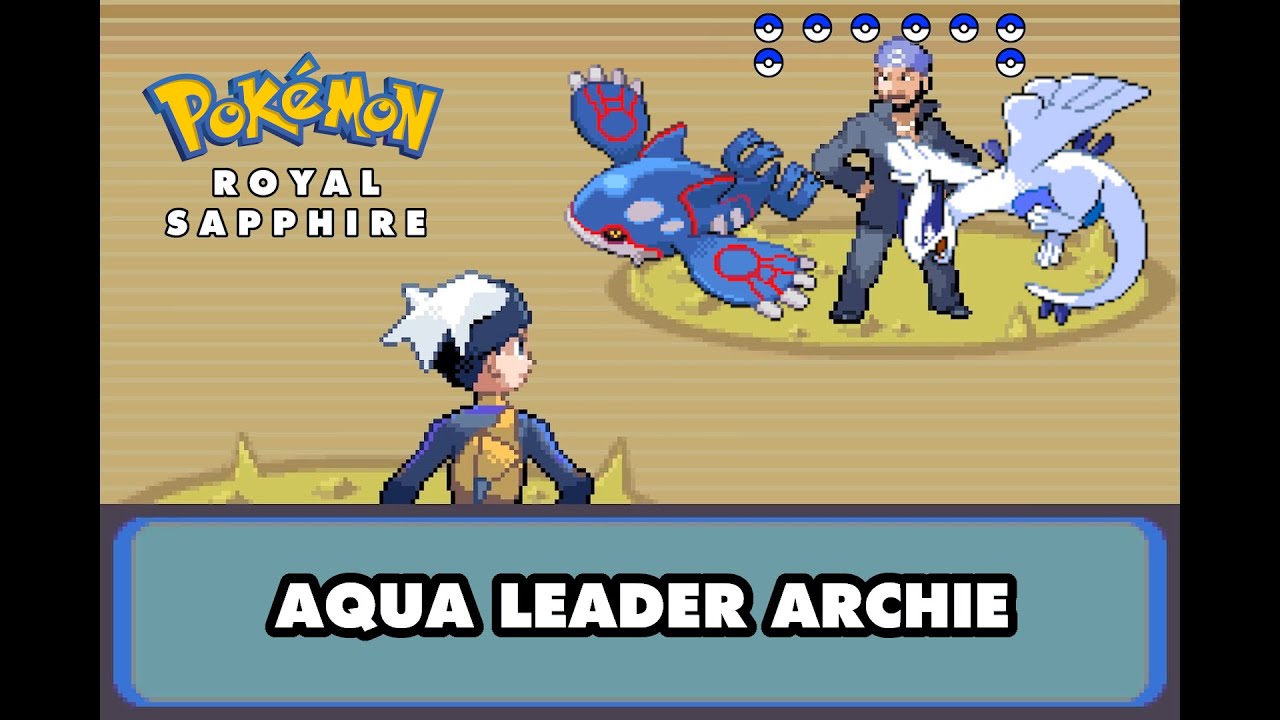 Pokemon Royal Sapphire - VS Team Aqua Archie (Cave of Origin) [REUPLOAD ...
