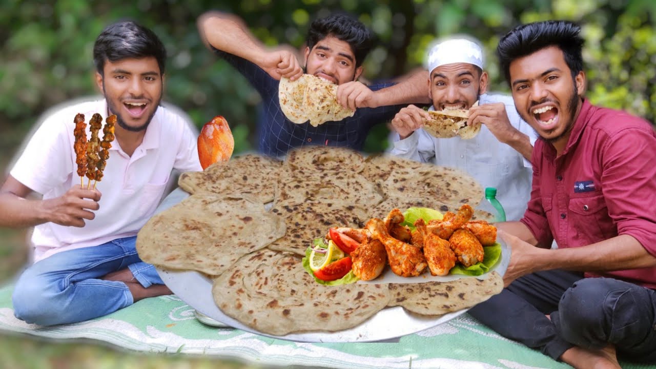butter chicken porrota | porota chicken recipe | village boys cooking ...