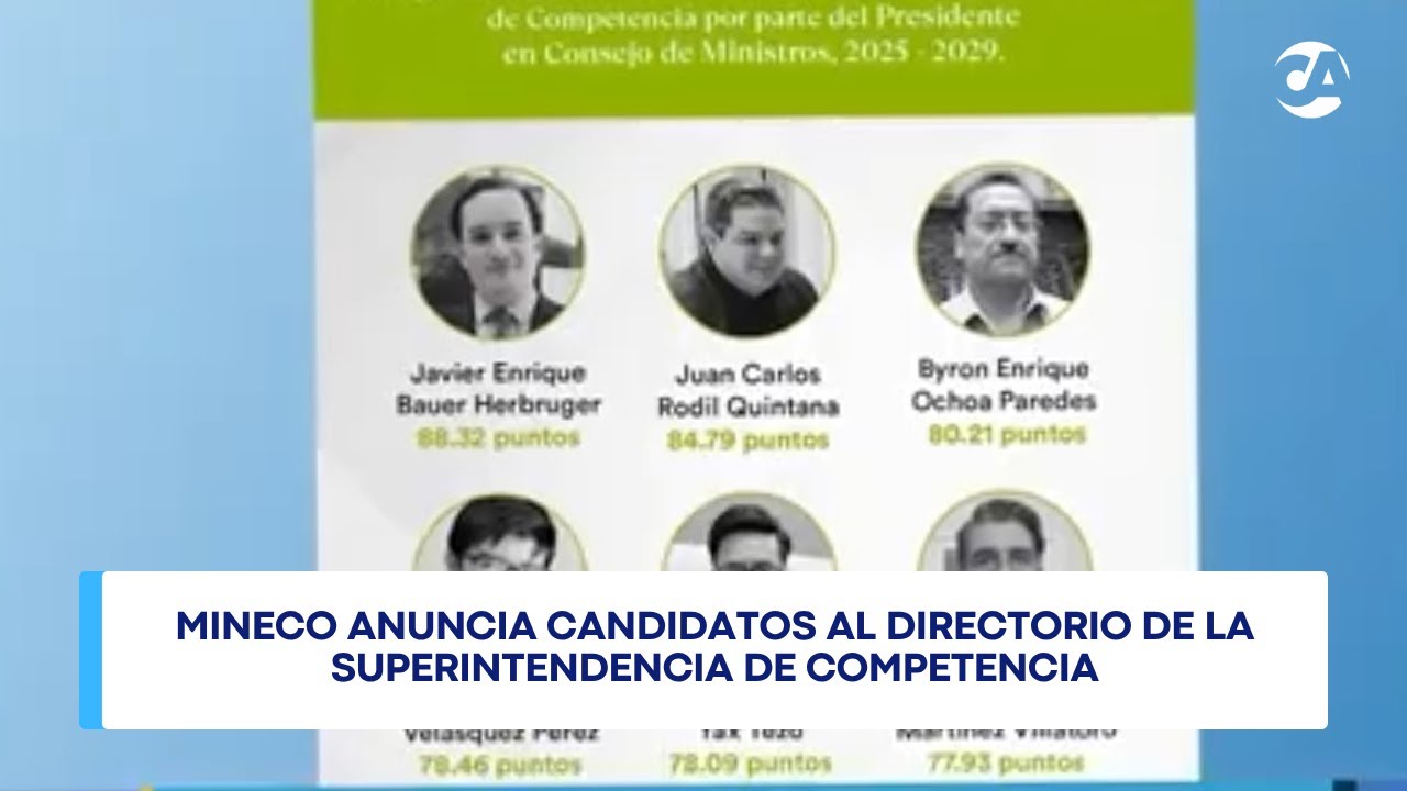 MINECO anuncia candidatos al Directorio de la Superintendencia de ...