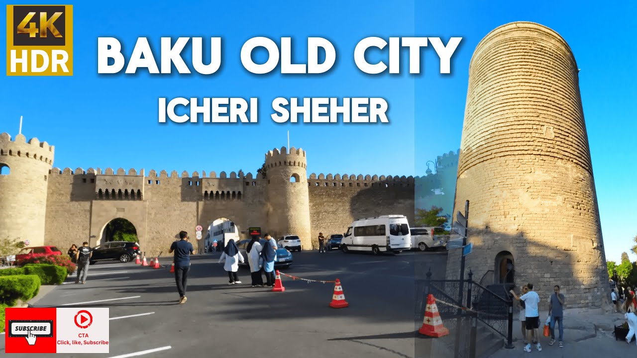 Baku Old City (ICHERI SHEHER ) | Walking Tour | 🇦🇿 4K HDR - YouTube
