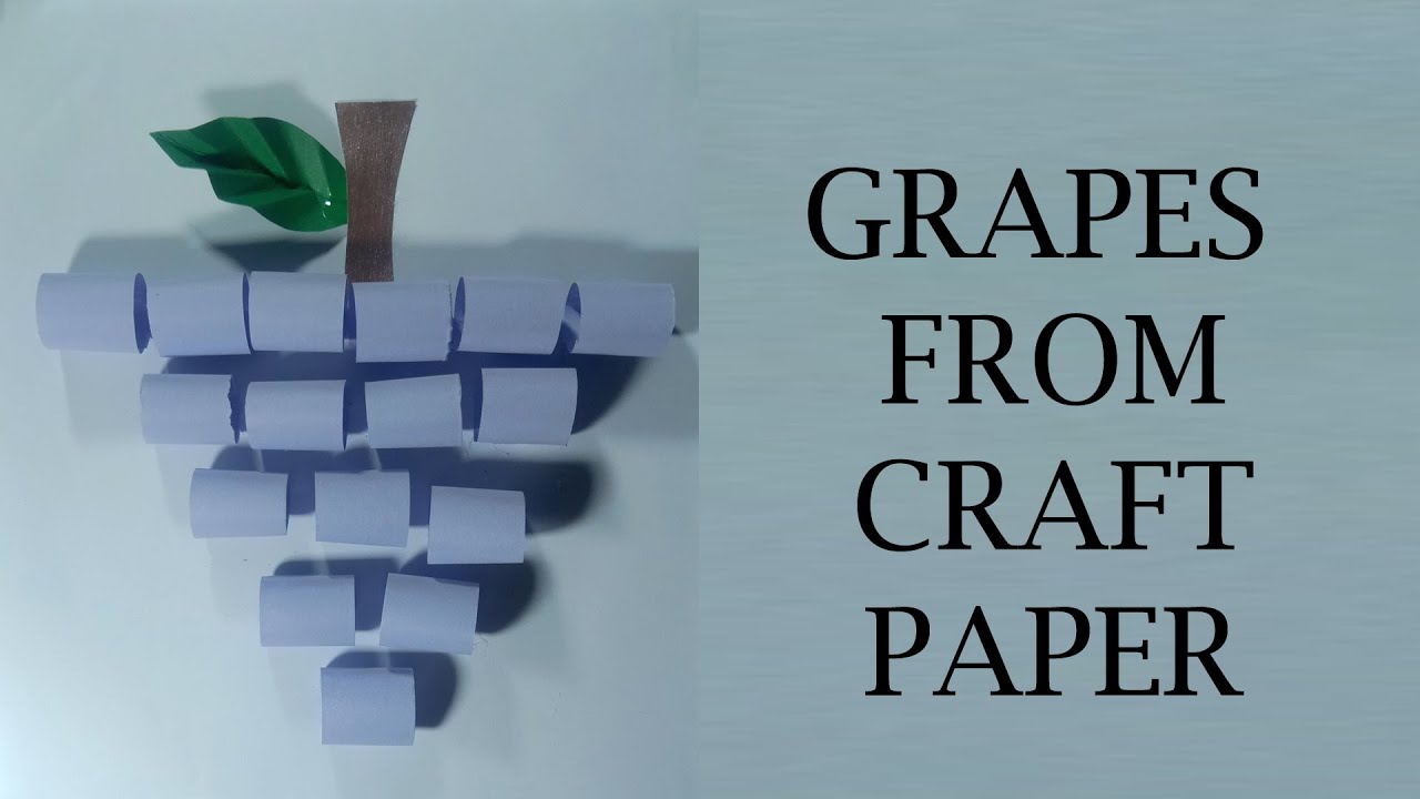 How To Make Grapes From craft Paper #craftdiffrentideas #diy - YouTube