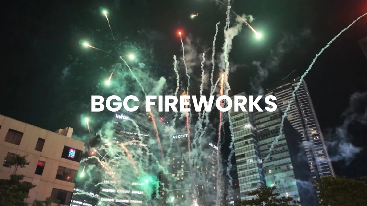 [4k] BGC High Street Christmas tree lighting event 2025 | Fireworks ...