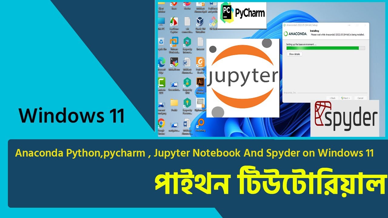 How to Anaconda Python,pycharm , Jupyter Notebook And Spyder on Windows ...