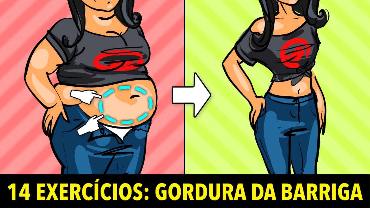DERRETER A GORDURA DA BARRIGA - 14 EXERCÍCIOS INTENSOS PARA PERDA DE ...