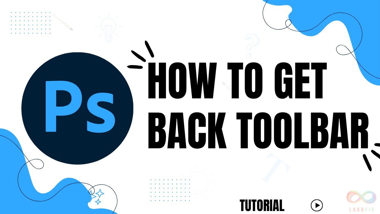 How to get the toolbar back on Photoshop - YouTube