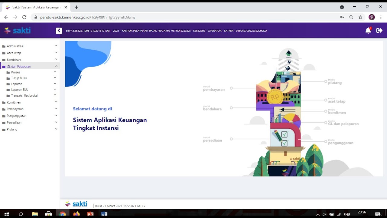 56. TM 14-APLIKASI SAKTI MODUL GL PELAPORAN - YouTube