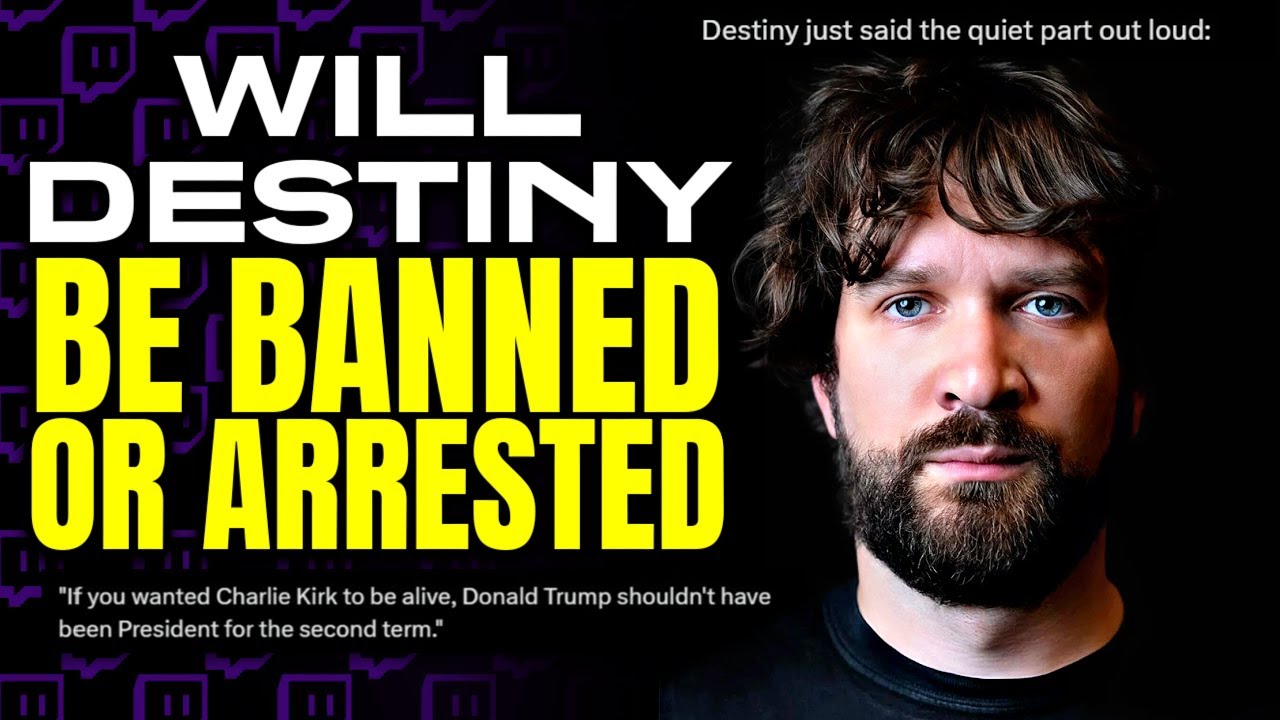 Will Destiny Be Banned from All Platforms & ARRESTED for DARK Comments ...